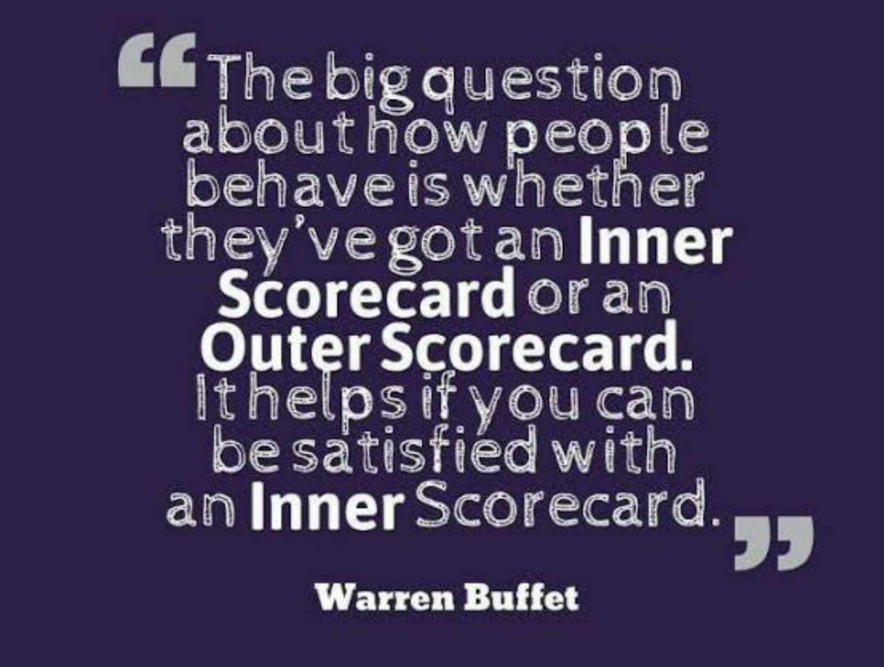 Inner scorecard