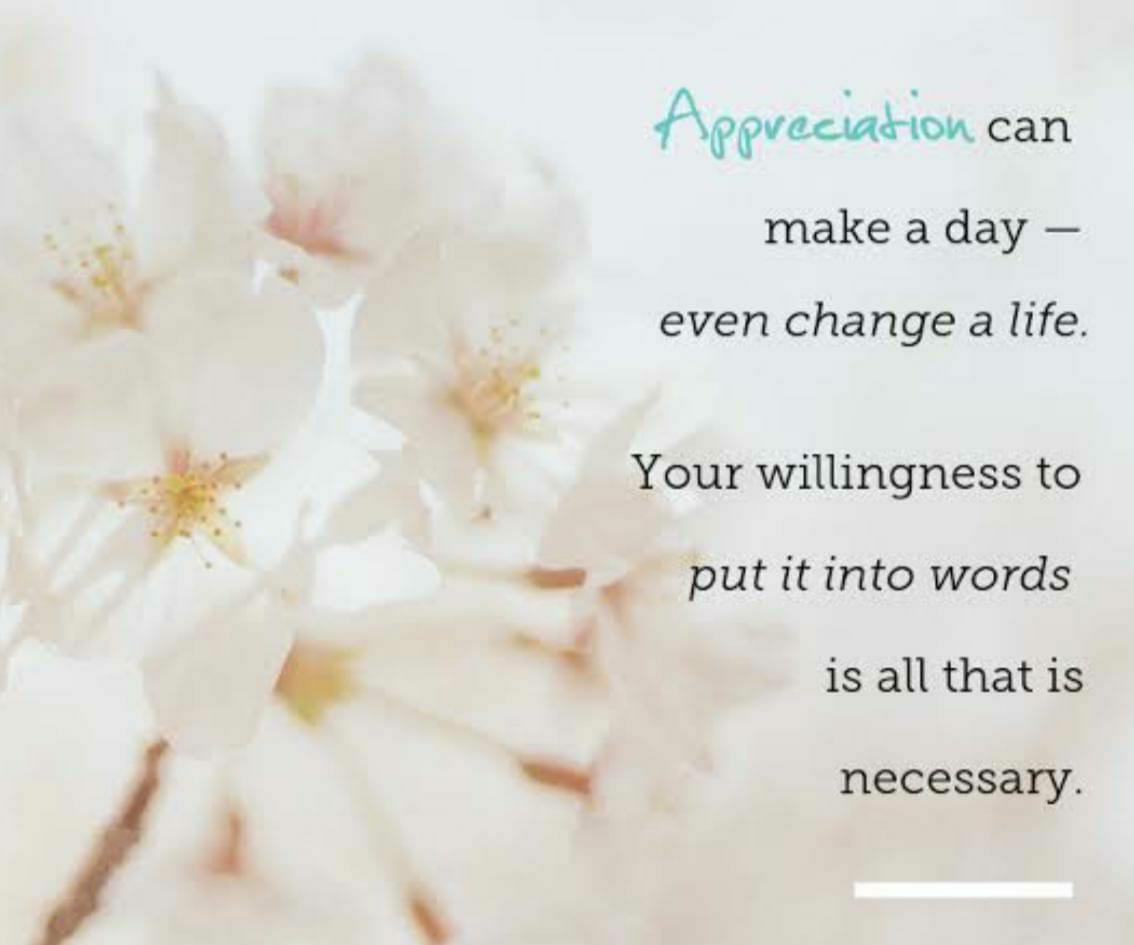 The Power of Appreciation