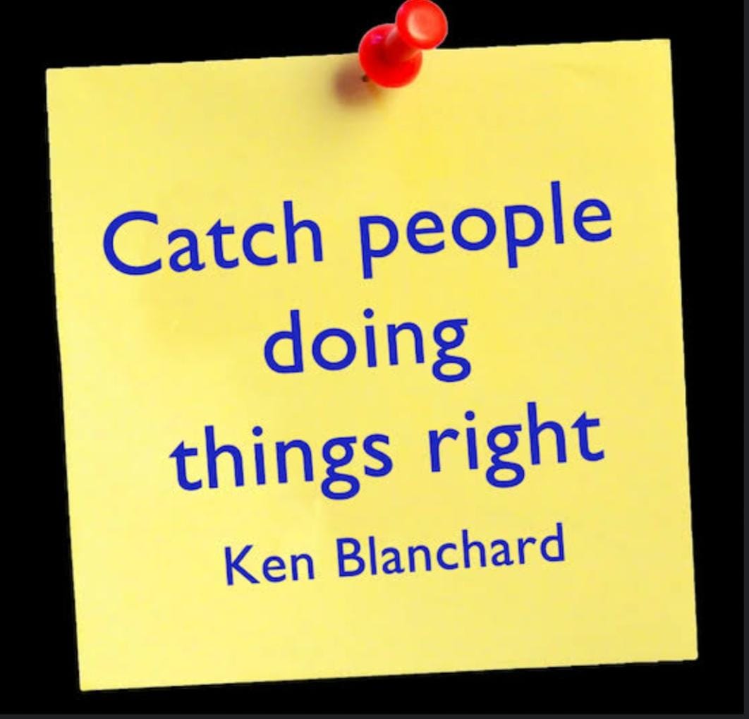 "Catch Someone Doing the Right Thing!"